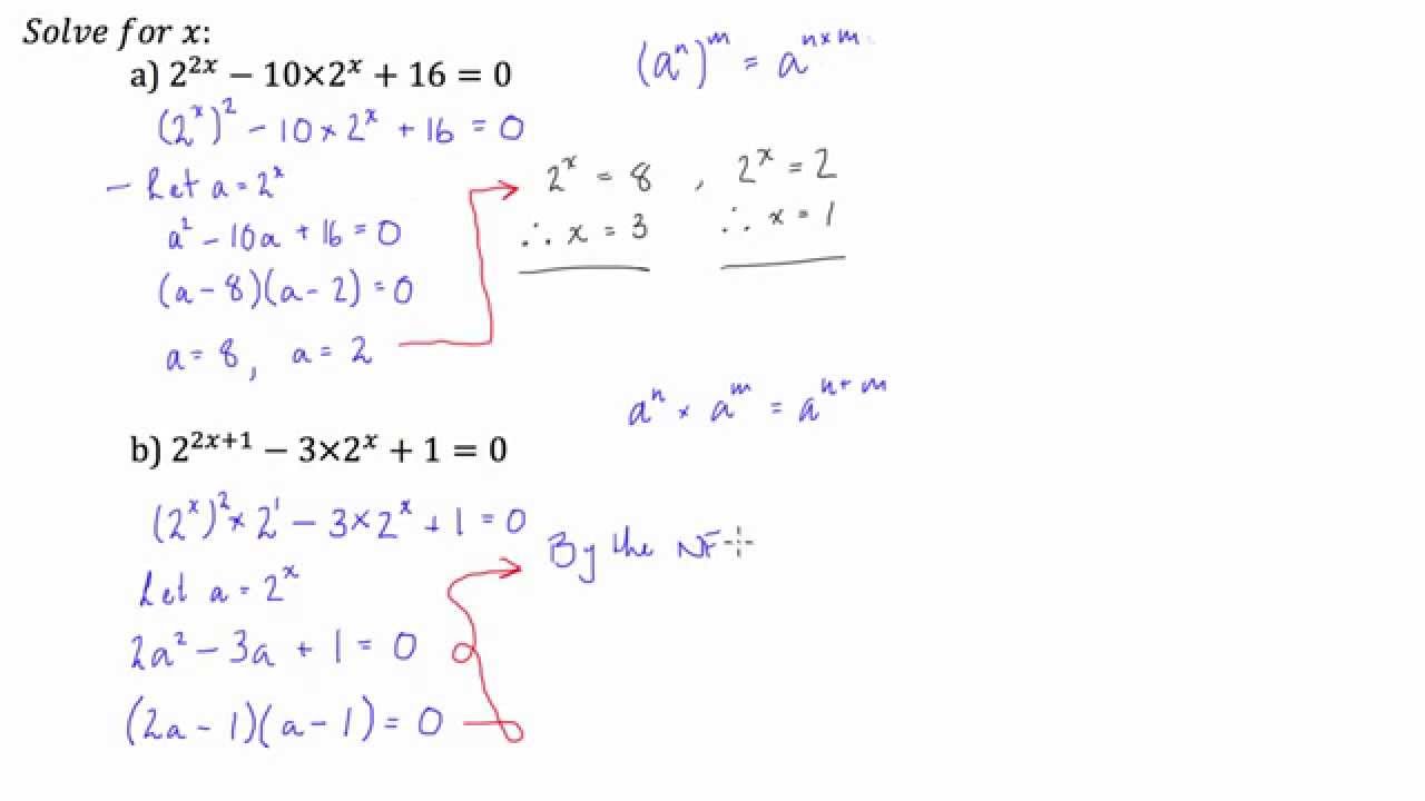 Algebraic Substitution - Exam Example - YouTube