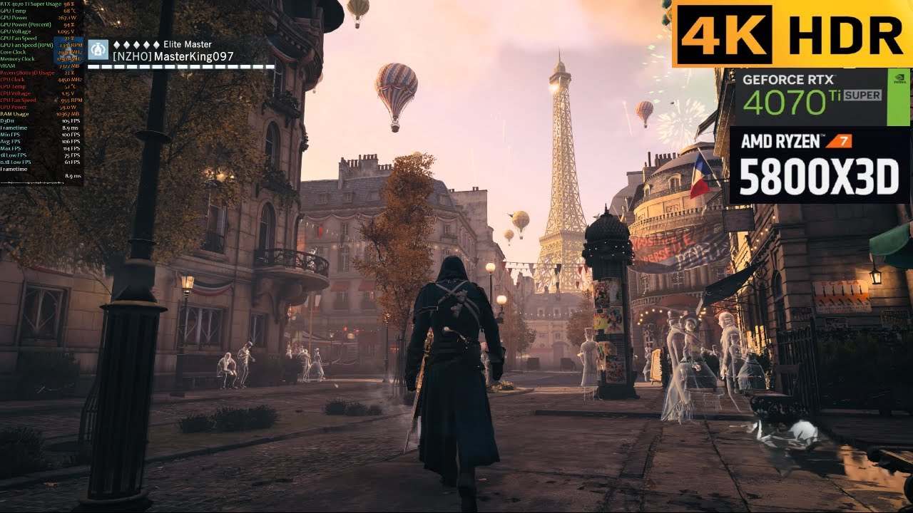 [⁴ᴷ⁶⁰ᶠᵖˢᴴᴰᴿ] Assassin's Creed Unity Benchmark With RTX 4070 Ti Super ...