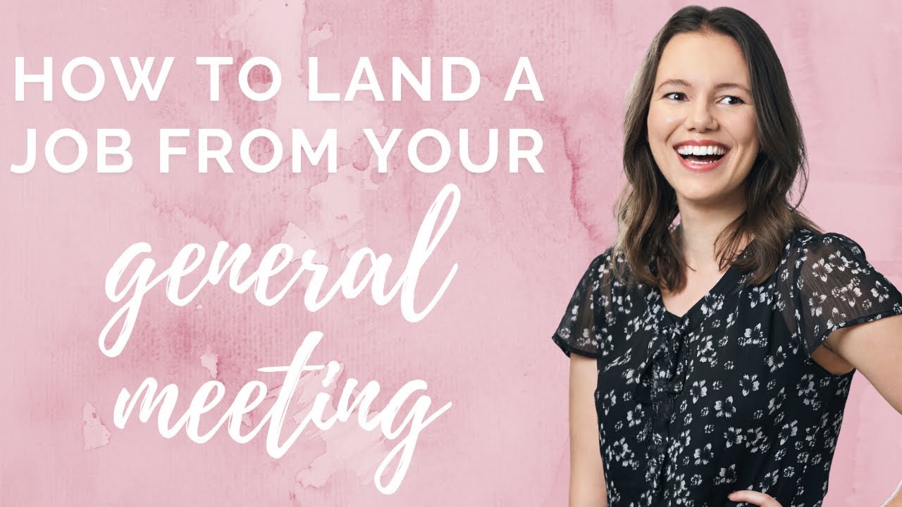 How to nail your general meeting with development executive Jasmine ...