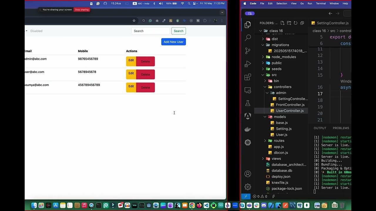 [Bengali] Nodejs Database Models Creation | Live Class | Unedited - YouTube