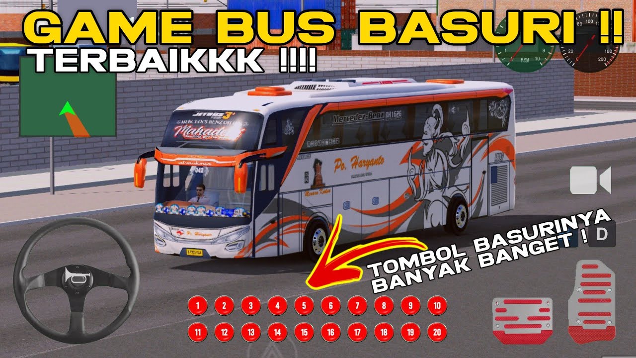 GAME BUS BASURI TERBAIK ANDROID! ADA 20 TOMBOL BASURI 🤯 - YouTube