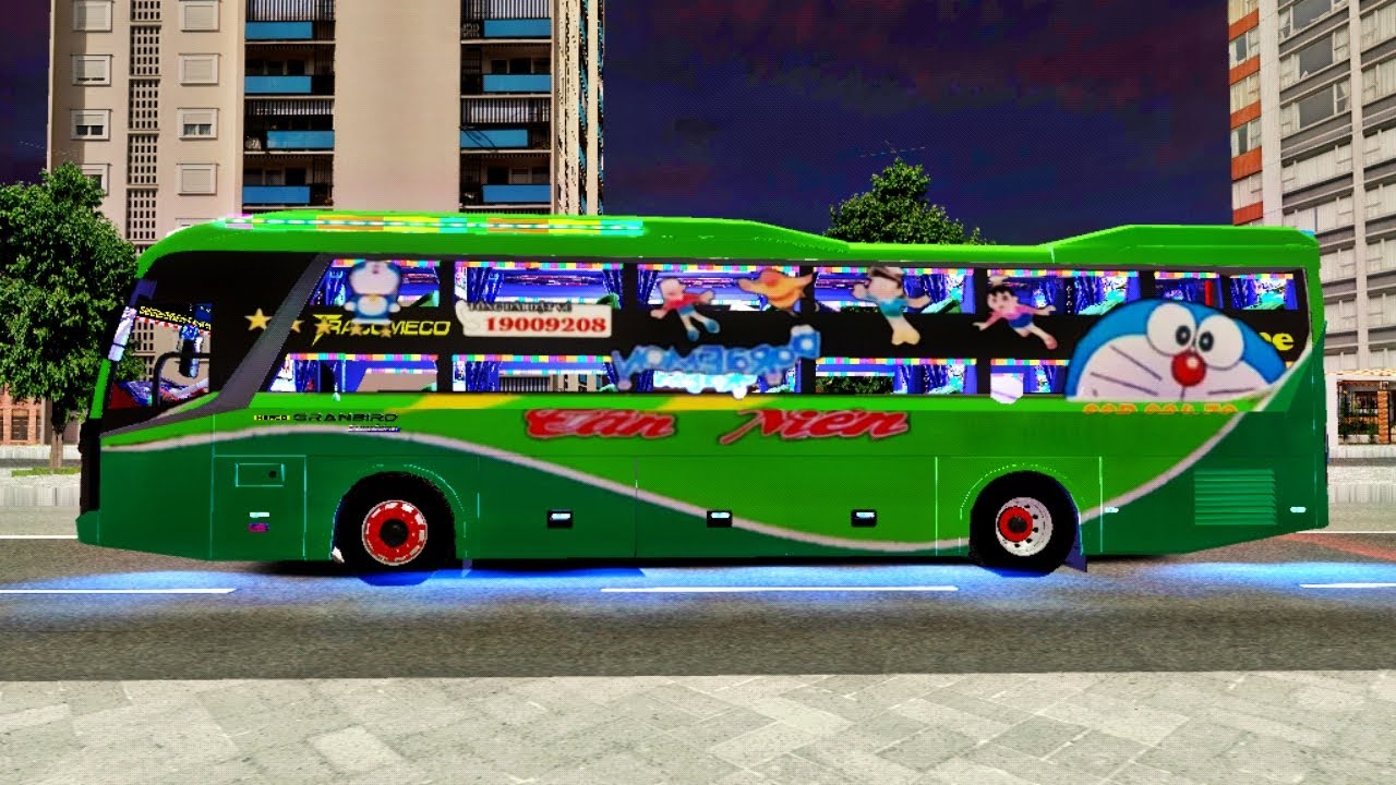 Nhận Xe Tân Niên Doremon Kia H425 Proton Bus Simulator Road - YouTube