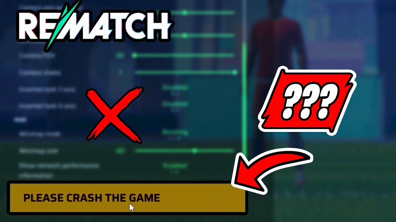 What Happens If You Click "PLEASE CRASH THE GAME" in REMATCH? - YouTube