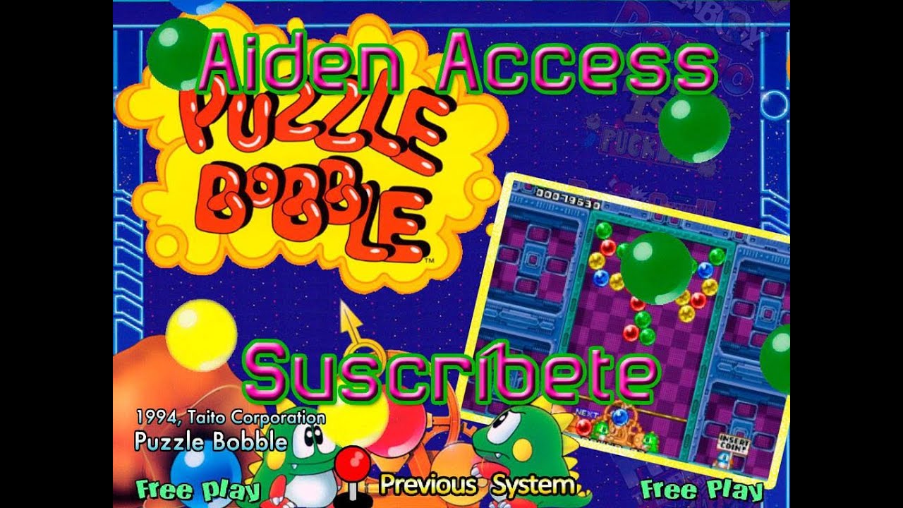Puzzle Bubble Portable PC (Arcade) 1994 - YouTube