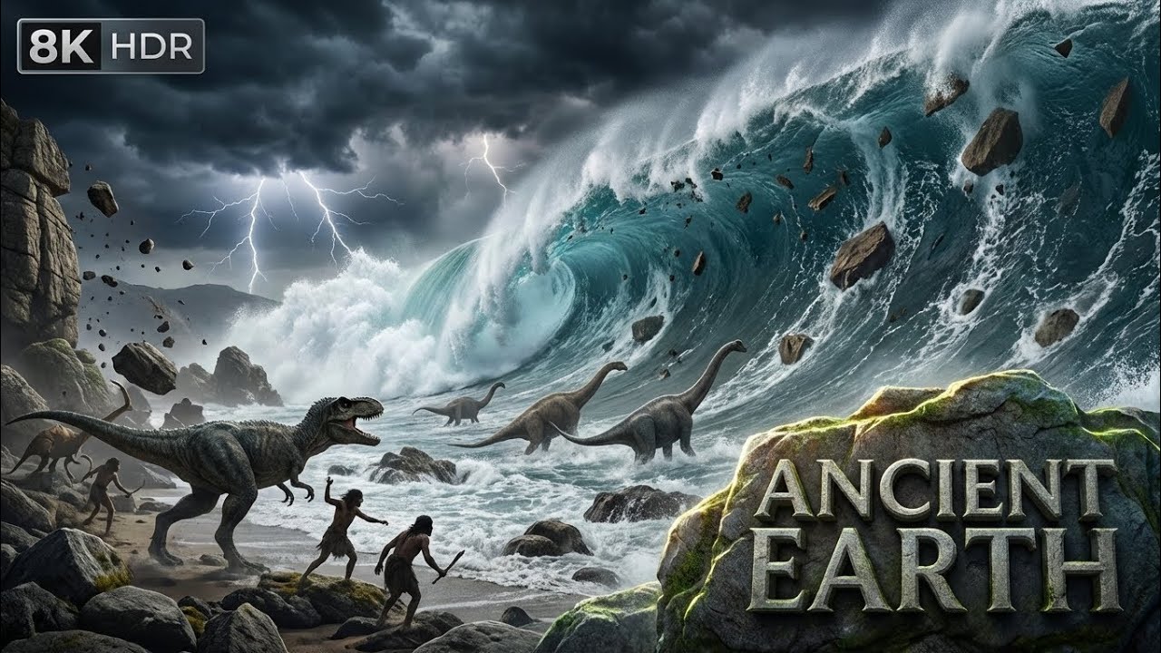 8K HDR Mega Tsunami : When the Ocean Erased the Last Land - YouTube