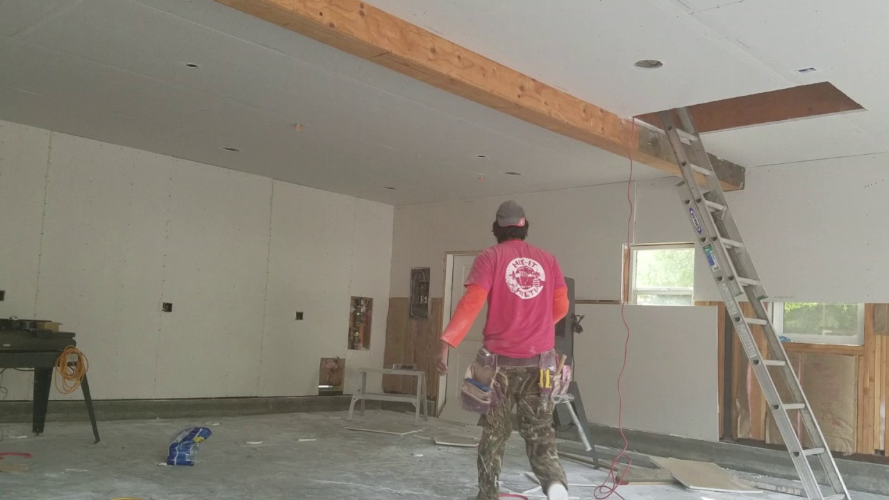 Drywall time lapse - YouTube