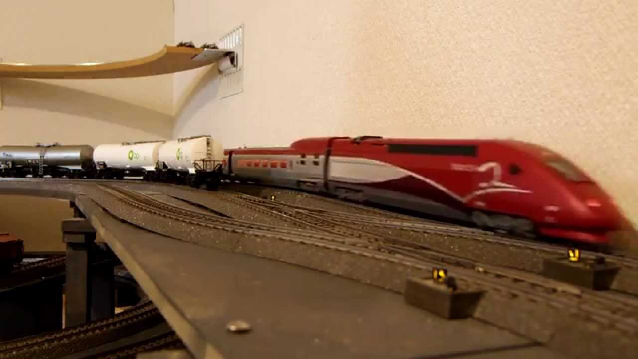 märklin HO 37791 THALYS PBKA/メルクリン HO 鉄道模型 高速列車 タリス PBKA - YouTube