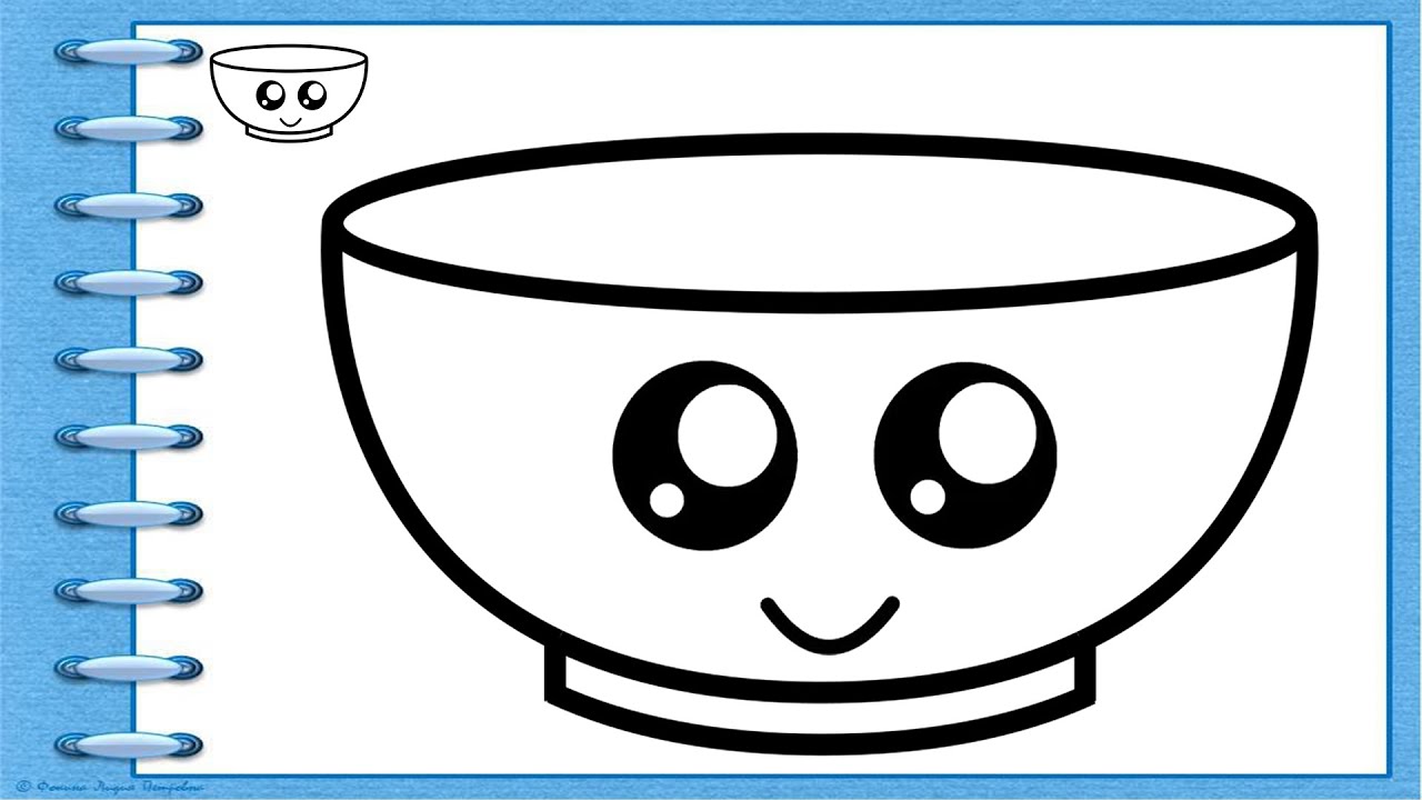 HOW TO DRAW A CUTE PLATE / EASY AND SIMPLE / LEARNING TO DRAW - YouTube