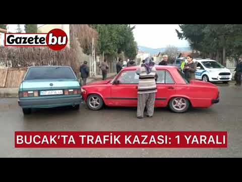 BUCAK’TA TRAFİK KAZASI:1 YARALI