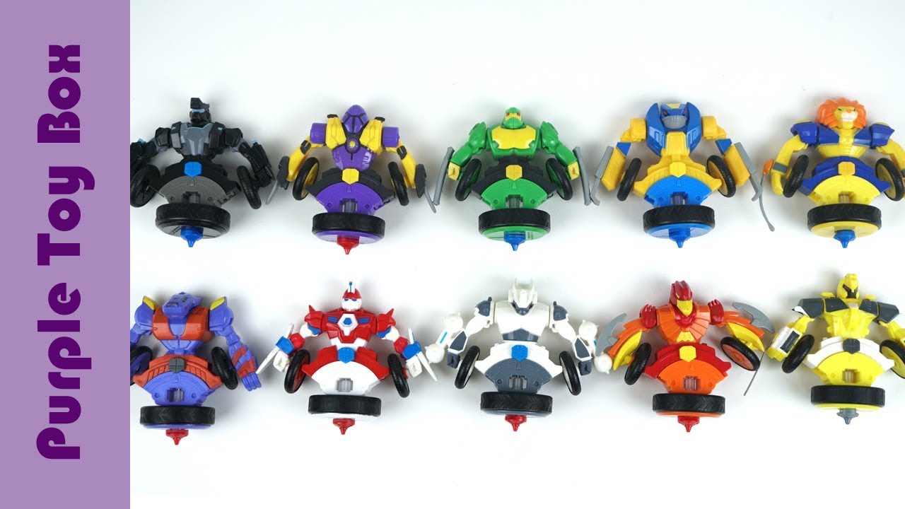 10x Gyro Car Transforming Robot Beyblade Toys 10종 자이로카 장난감 총모음 - YouTube