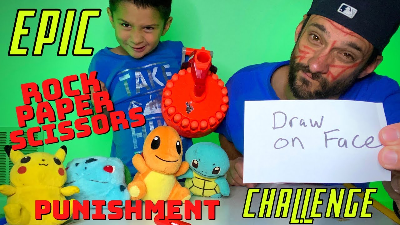 EPIC ROCK PAPER SCISSORS PUNISHMENT CHALLENGE( featuring Nerf blaster ...