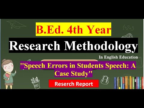Speech Errors in Students Speech: A case study of Primary Level ...
