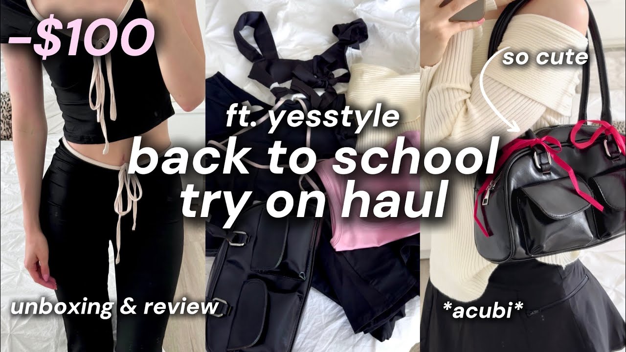 100 Yesstyle Try On Haul Review And Unboxing Trendy Aesthetic