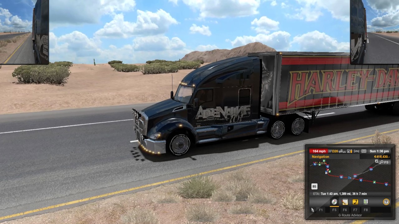 American Truck Simulator C2C mod El Paso to San Antonio run. - YouTube