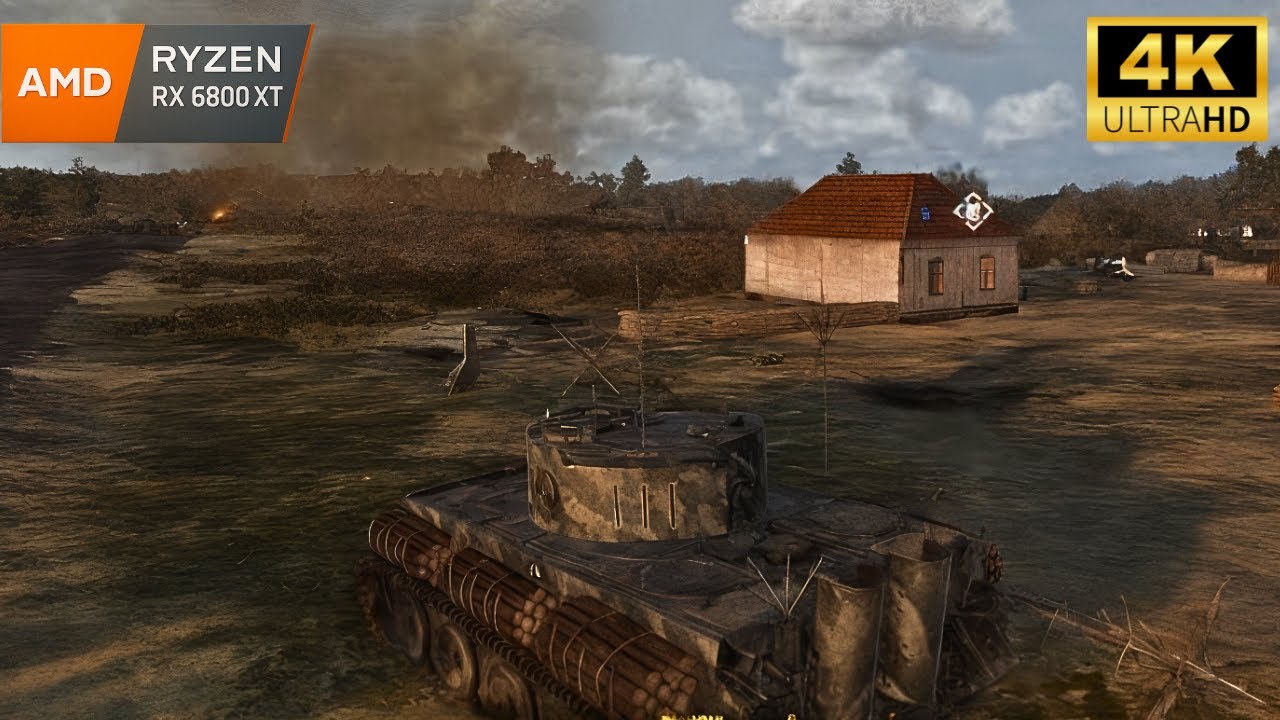Tank Squad | Tiger Heavy Tank Village Defense Mission [4K 60FPS] No ...
