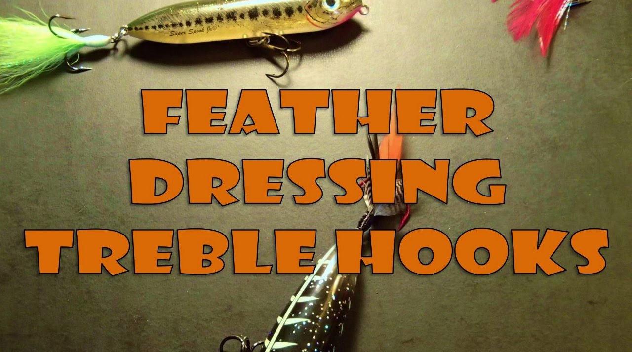 Feather Dressing Treble Hooks - YouTube