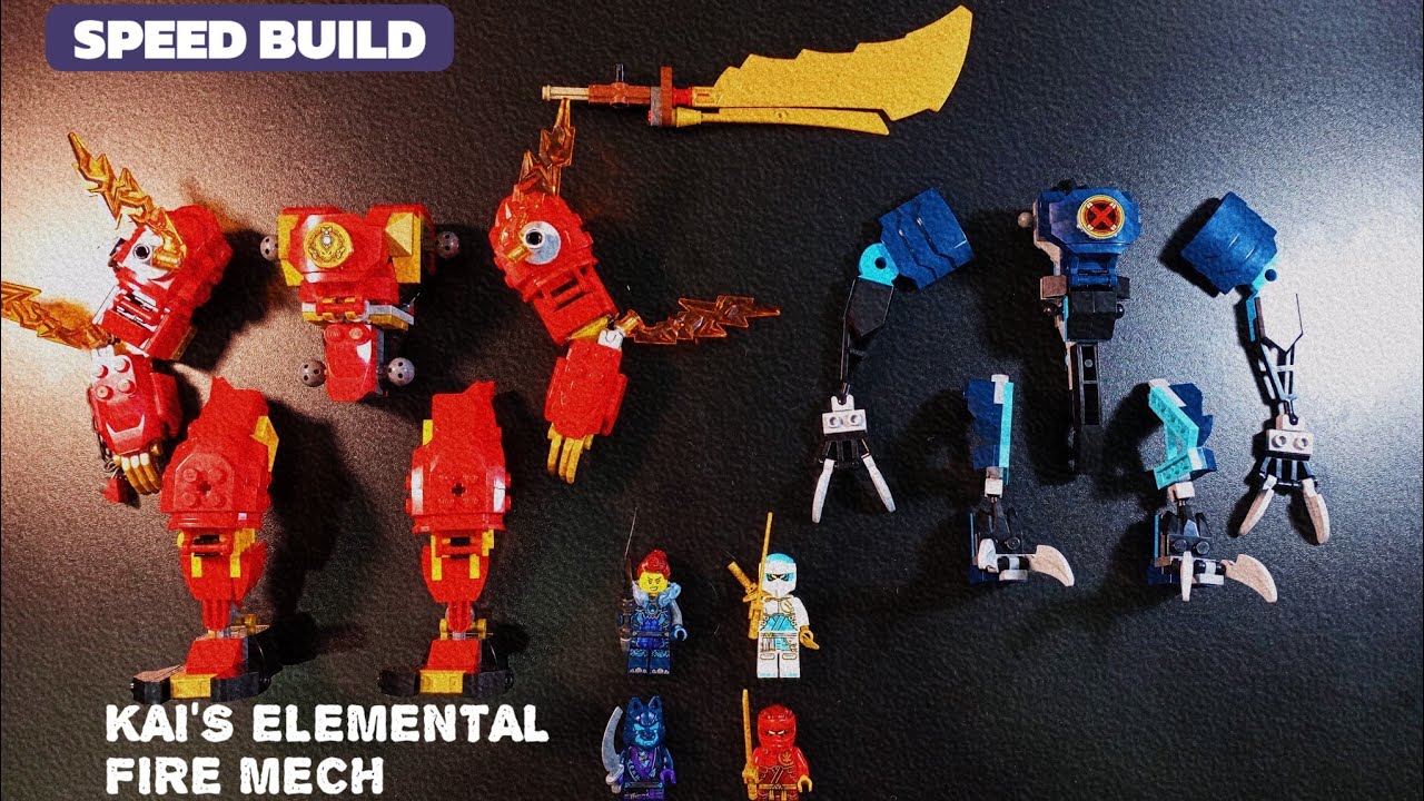 Lego Ninjago 71808 Kai's Elemental Fire Mech | Speed build - YouTube