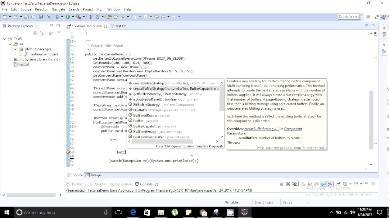 Java Swing-File Loading in JtextArea - YouTube