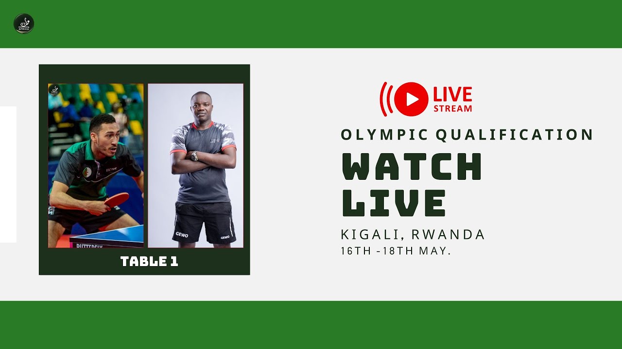 Table 1/ Day3/ ITTF AFRICA OLYMPIC QUAL/MEN'S FINAL - YouTube