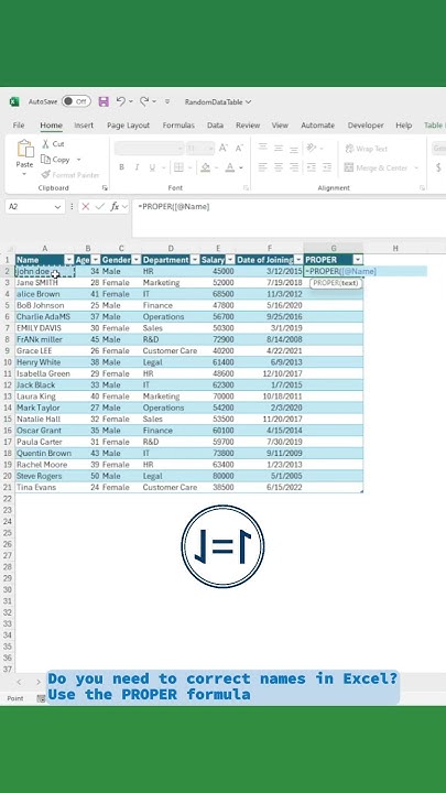 Day #85 PROPER #exceltips #learnexcel #excel #exceltricks #businesstips #howto - YouTube