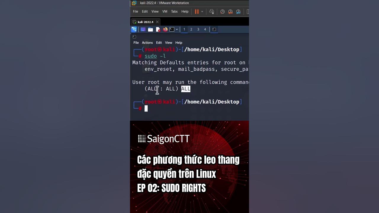 Các phương thức leo thang đặc quyền trên nền Linux - Sudo rights - YouTube