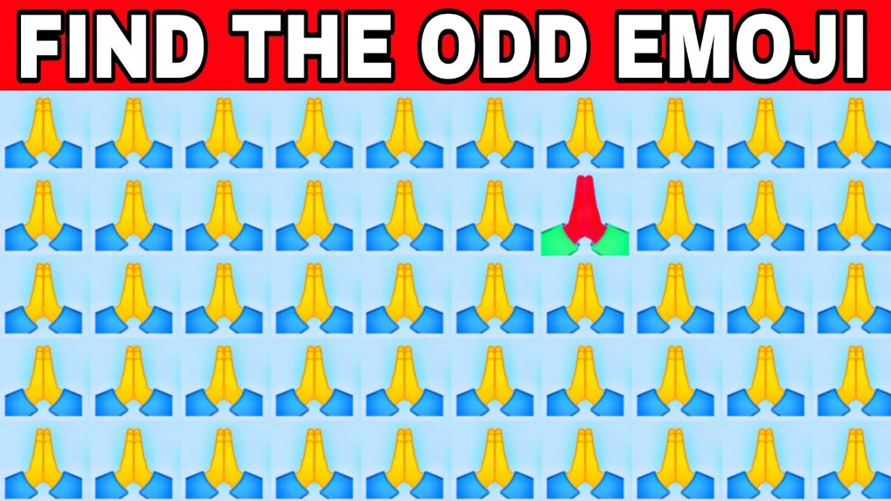 👁️‍🗨️ Can You Spot It? Find The Odd Emoji Out 🕵️l Emoji Puzzle Quiz ...