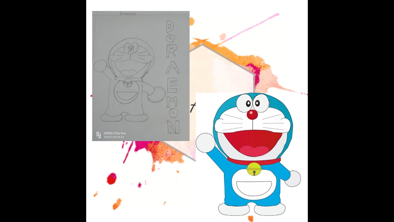 Doraemon Drawing | My First Drawing | Easy To Draw🖌️ - YouTube