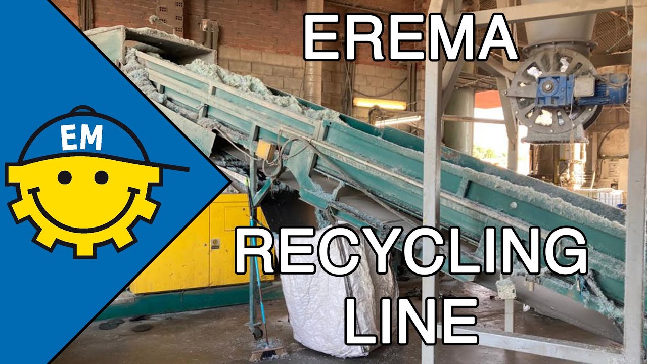 Used EREMA RM 100TVE recycling line with output up to 500 kg/h - YouTube