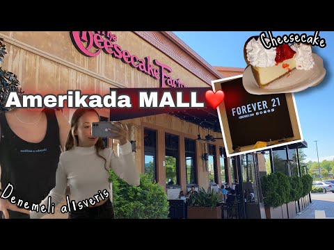 Amerikada AVM gezmesi🤓VLOG/denemeli alışveriş 🛍,cheesecake,oda toplama...