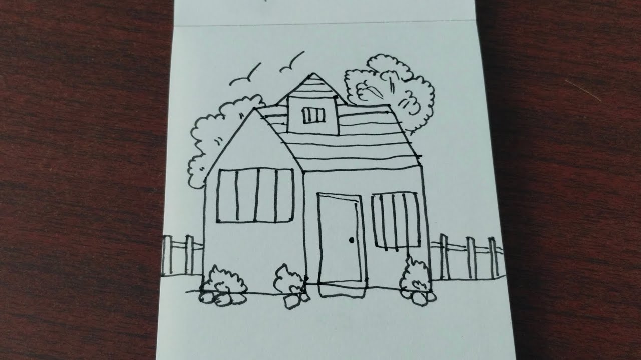 Day 184 / House drawing / basic drawing class - YouTube