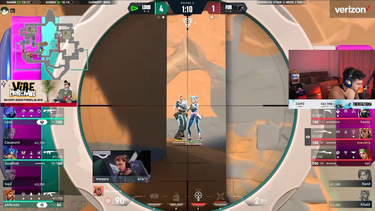 FUR Mwzera Insane 3k Thrifty Against LOUD | VCT VALORANT Americas Stage ...