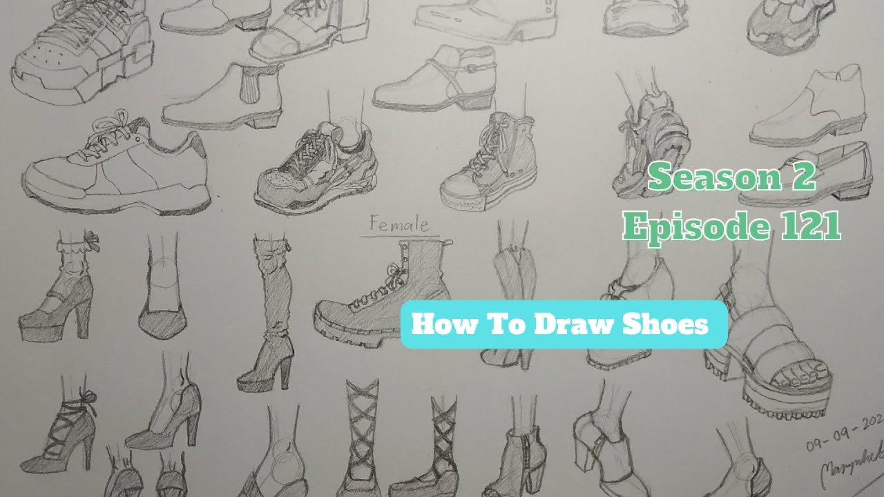 How To Draw Shoes S.2 #121 - YouTube
