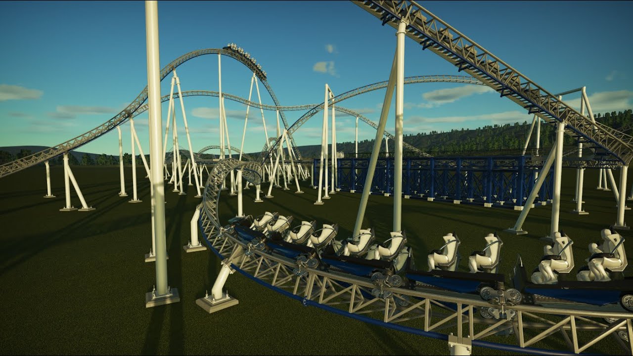 Velocity - Mack Multi Launch Coaster - Planet Coaster (4K POV) - YouTube