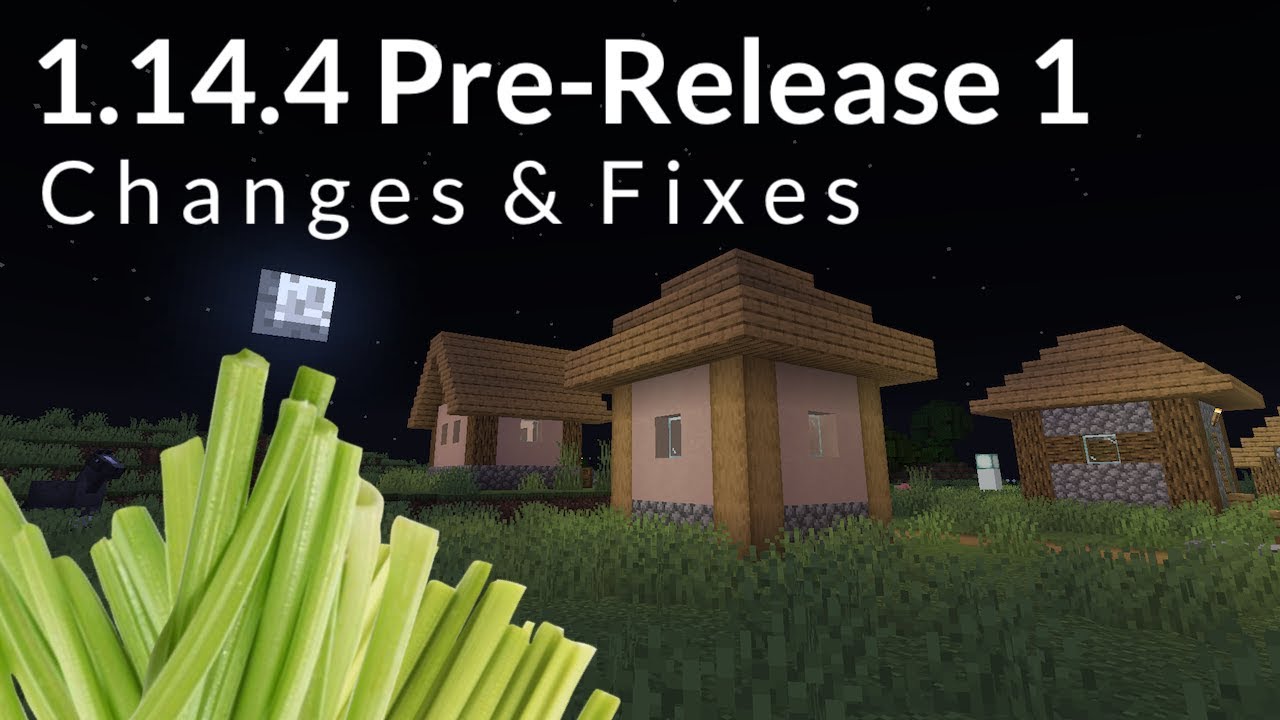 Minecraft 1.14.4 Pre-Release 1 - Changes & Bug Fixes - YouTube