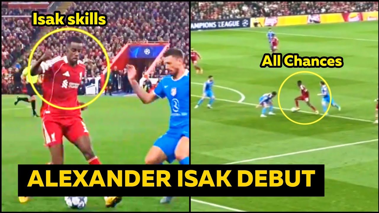 Alexander ISAK All Key Moments In Liverpool Debut vs Atletico Madrid ...