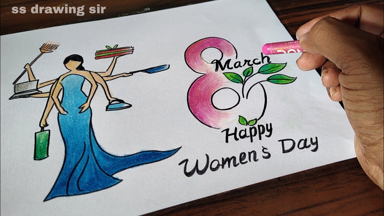 womens day drawing / international womens day poster / mahila diwas ...