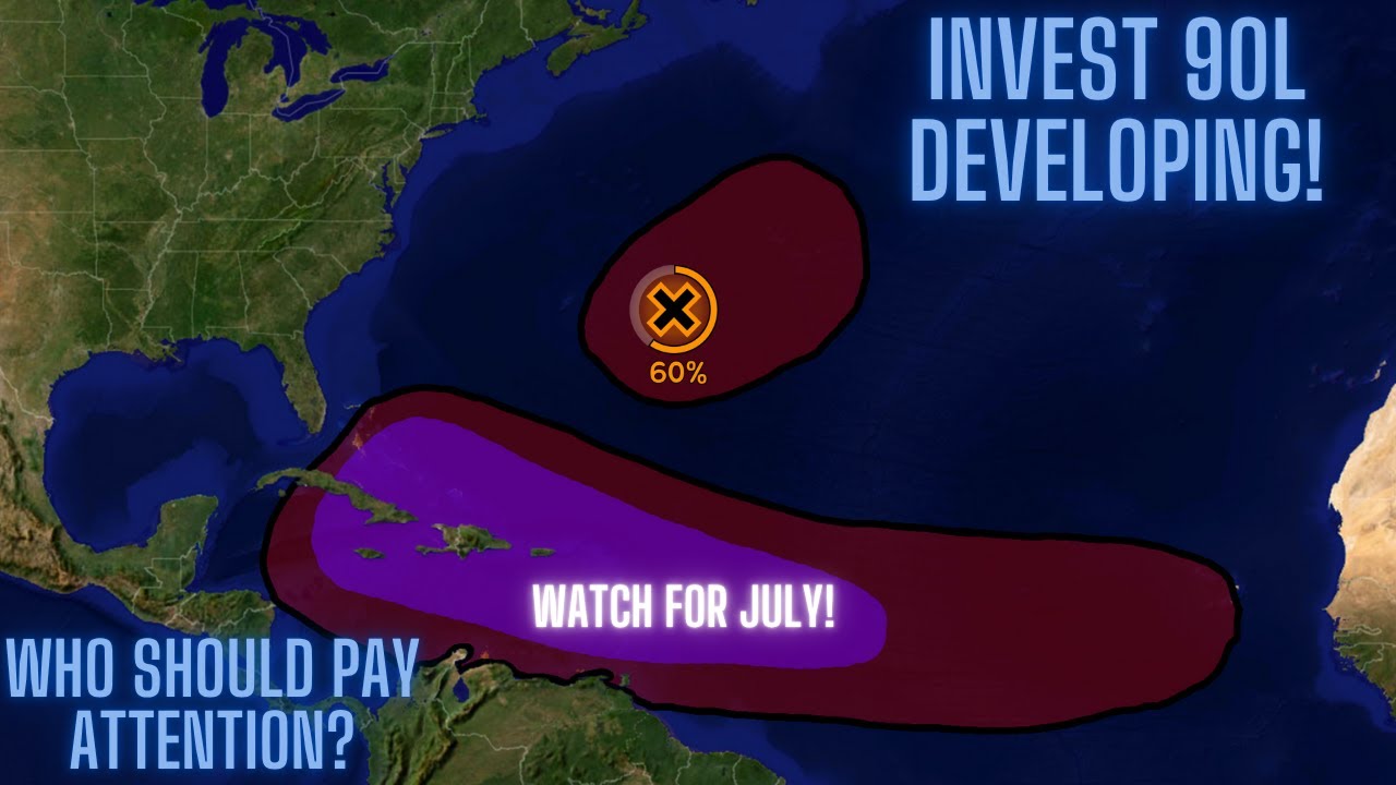 Tropics Update: Invest 90L Developing! Tropical Conditions Improving ...