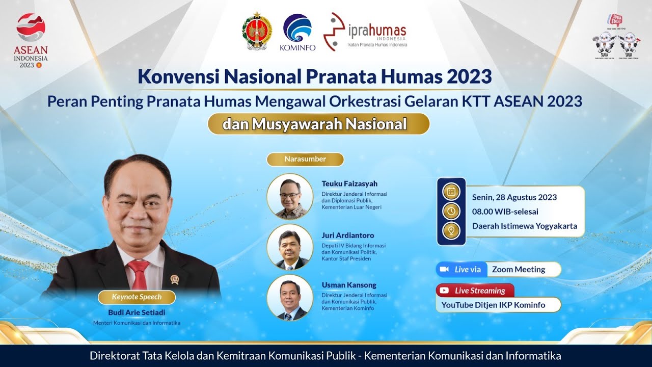 [Webinar] Konvensi Nasional Pranata Humas 2023 - YouTube