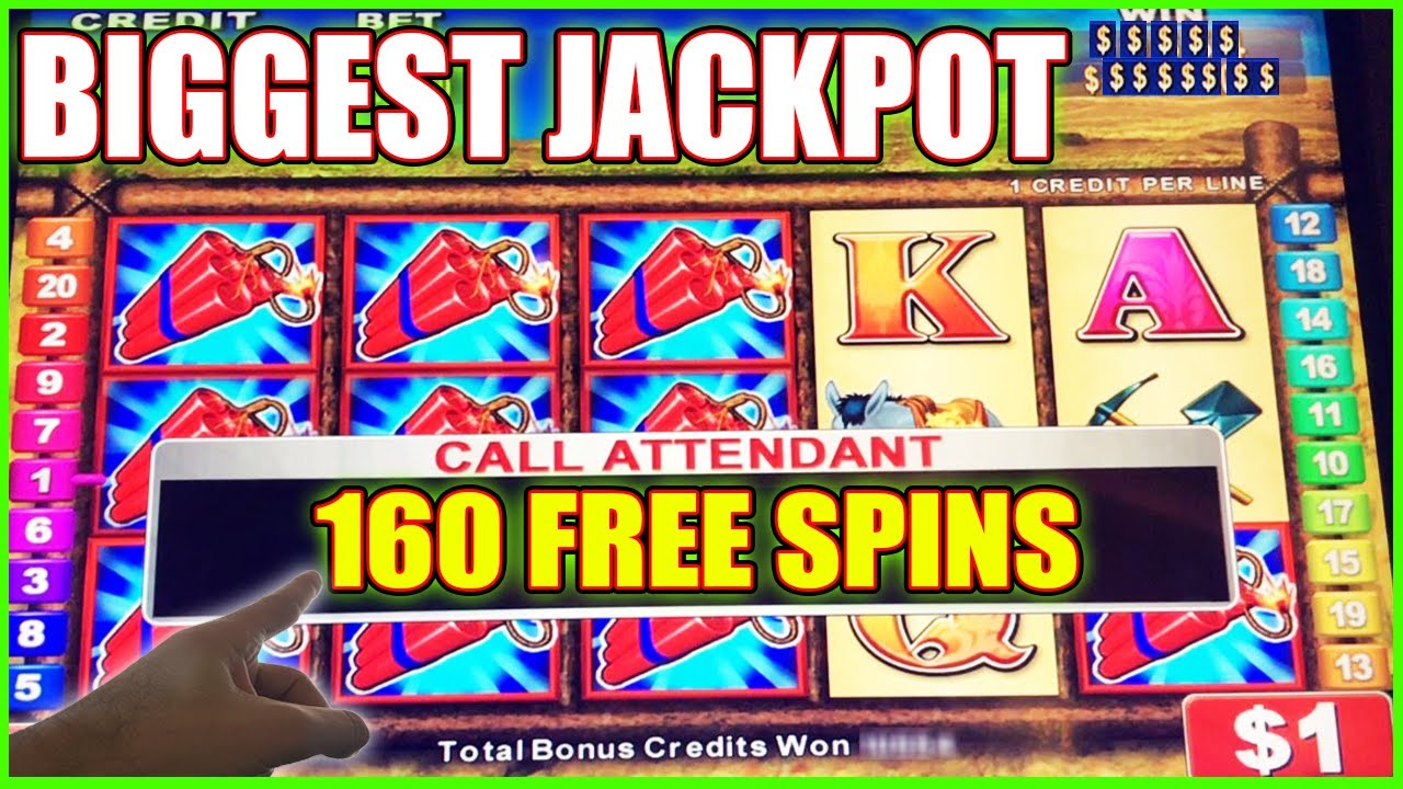 160 FREE SPINS! BIGGEST JACKPOT High Limit Money Blast Slot Machine ...