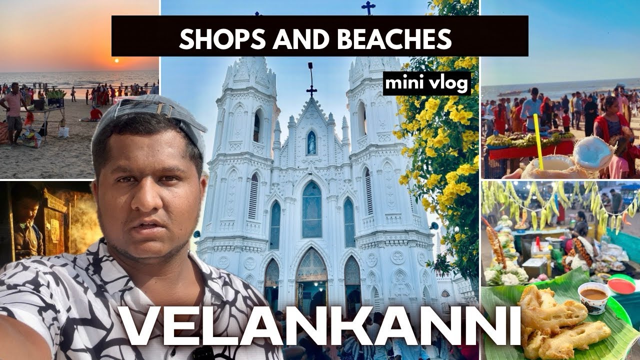 Velankanni Shopping Street🥰And Beach🏖️| Beautiful Place In Tamil Nadu📍 ...