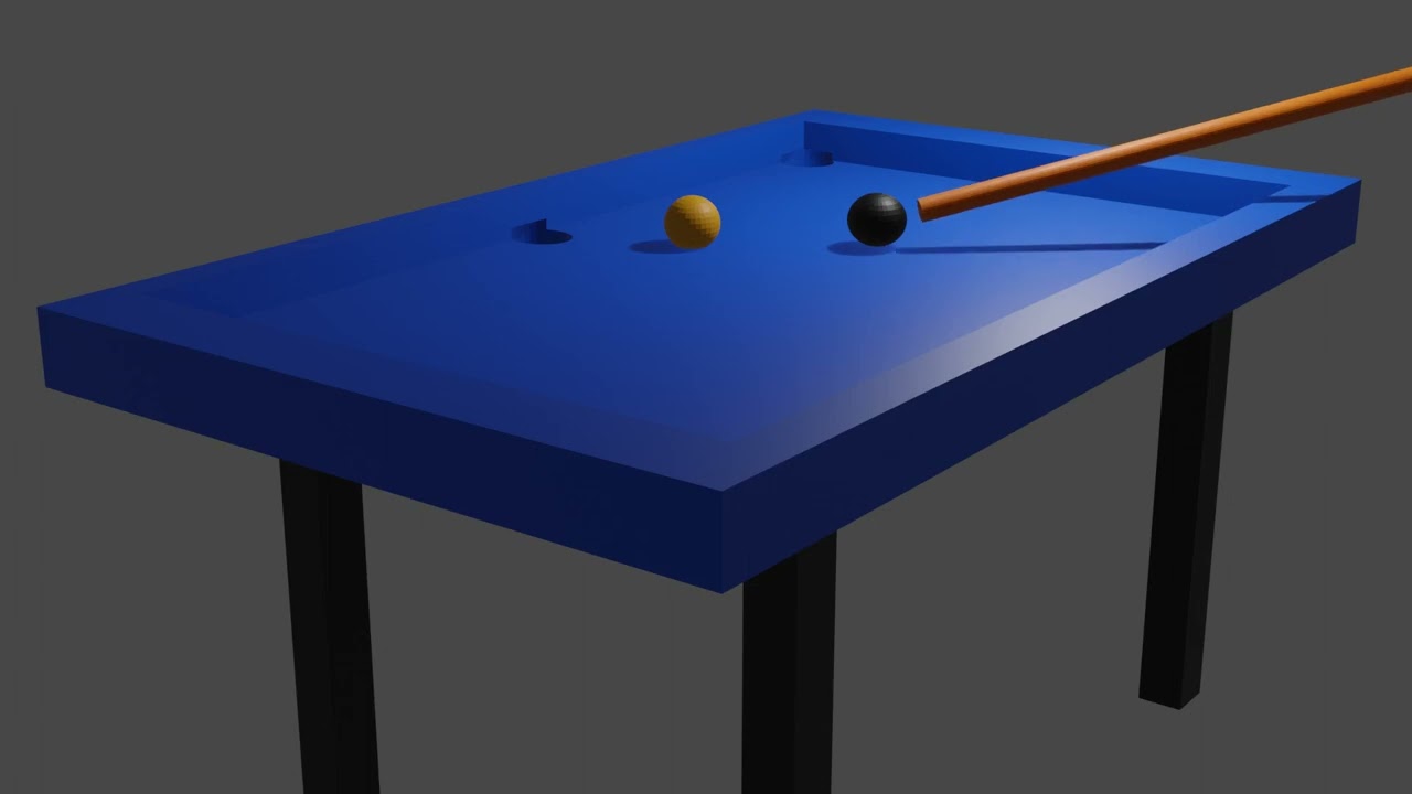billiard 3d blender - YouTube