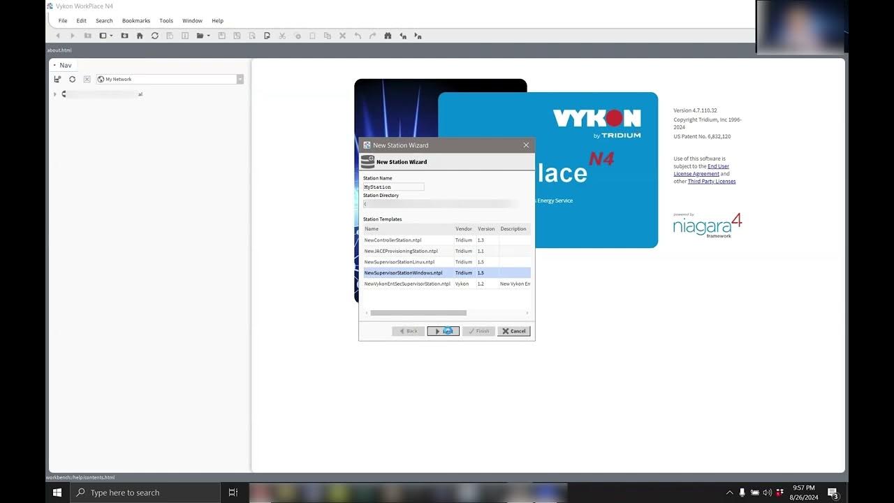 Creating Local Station Vykon Tridium Niagara N4 4.7.110 - YouTube