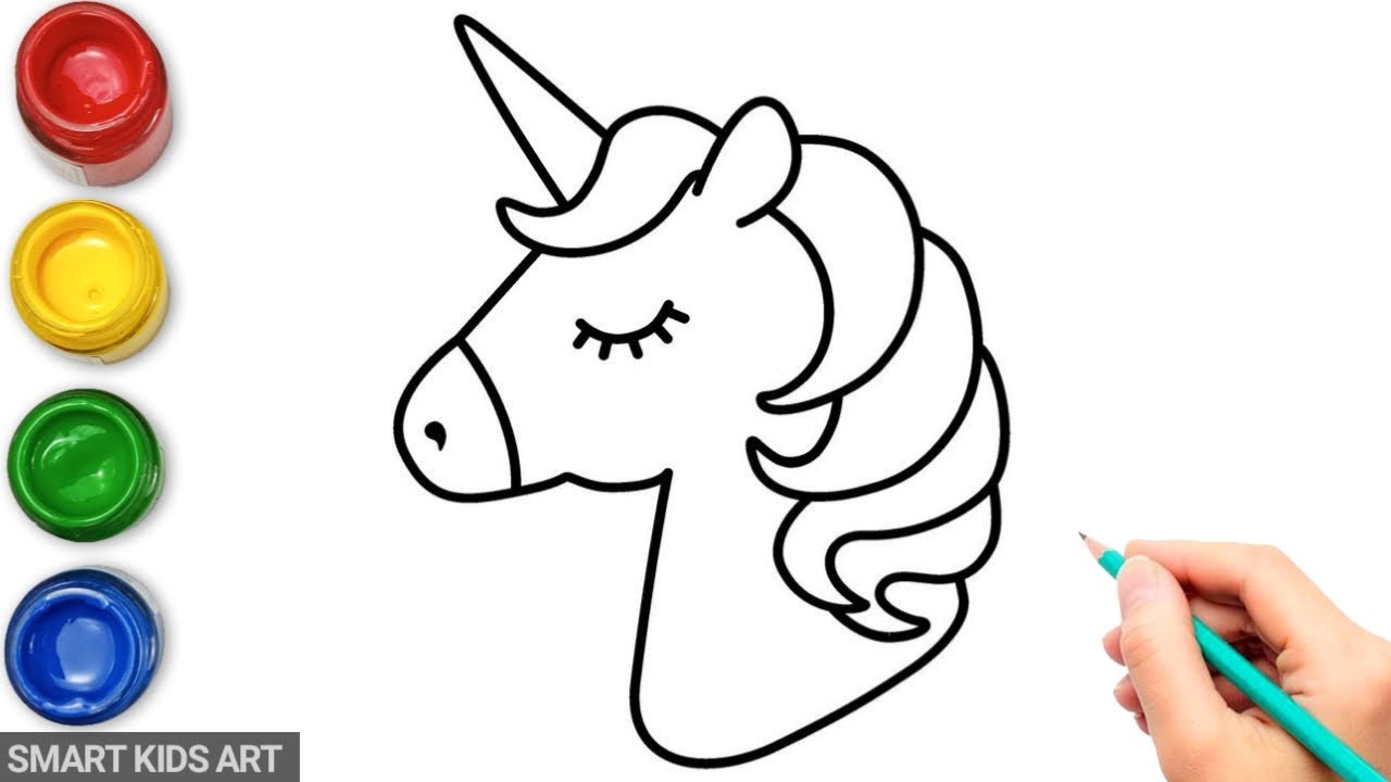Unicorn Outline Drawings
