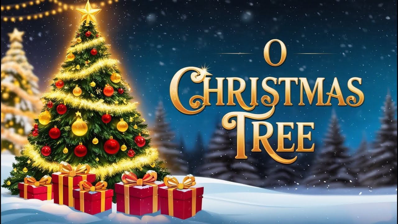 🎄 O Christmas Tree | A Beautiful Christmas Poem 🎄| Nursery Rhymes - YouTube