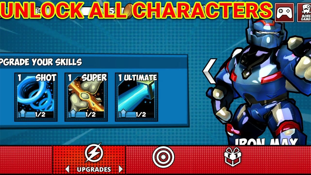SUPER HERO FIGHTER ANDROID GAMEPLAY HD UNLOCK ALL CHARACTERS - YouTube