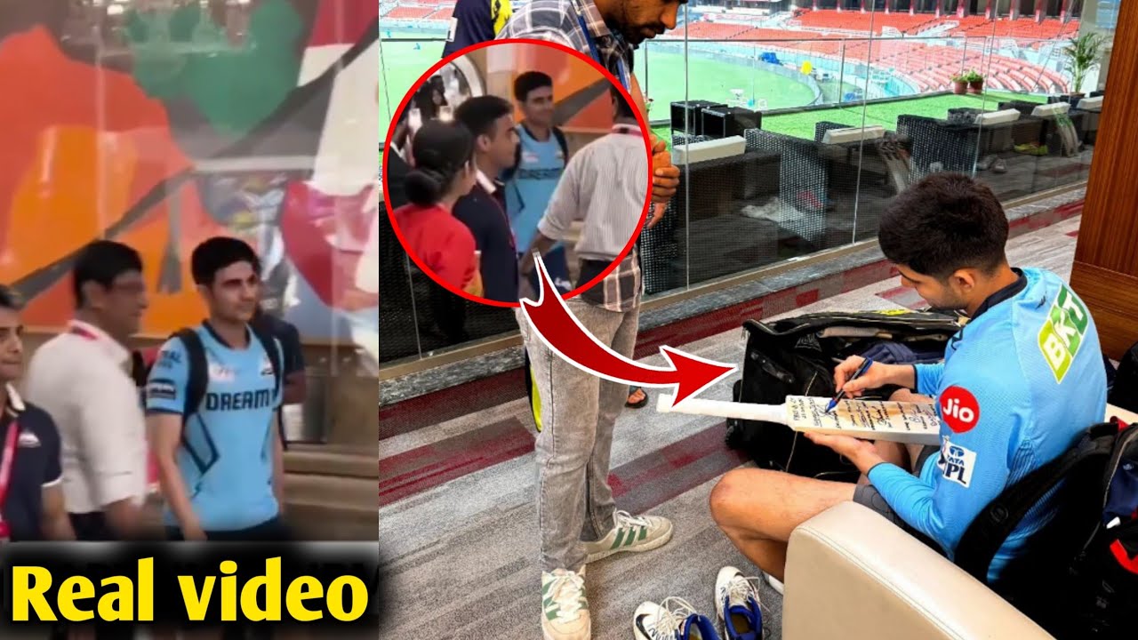 Shubman gill sad reached Ahmedabad || Shubman gill autograph - YouTube