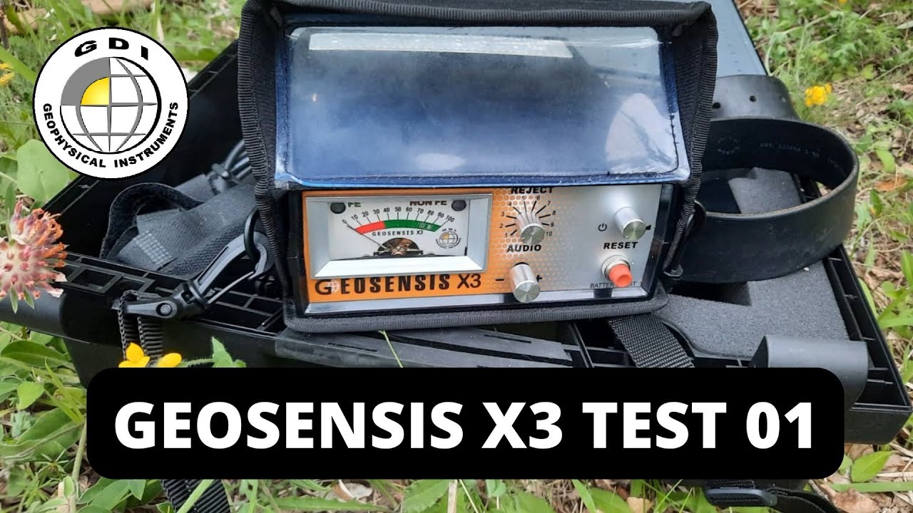 GDI GEOSENSIS X3 PULSE METAL DETECTOR TEST - YouTube