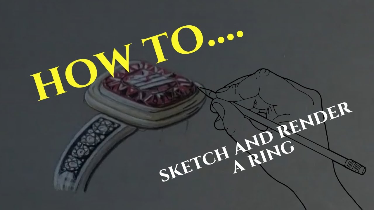 How a ring design is sketched - YouTube