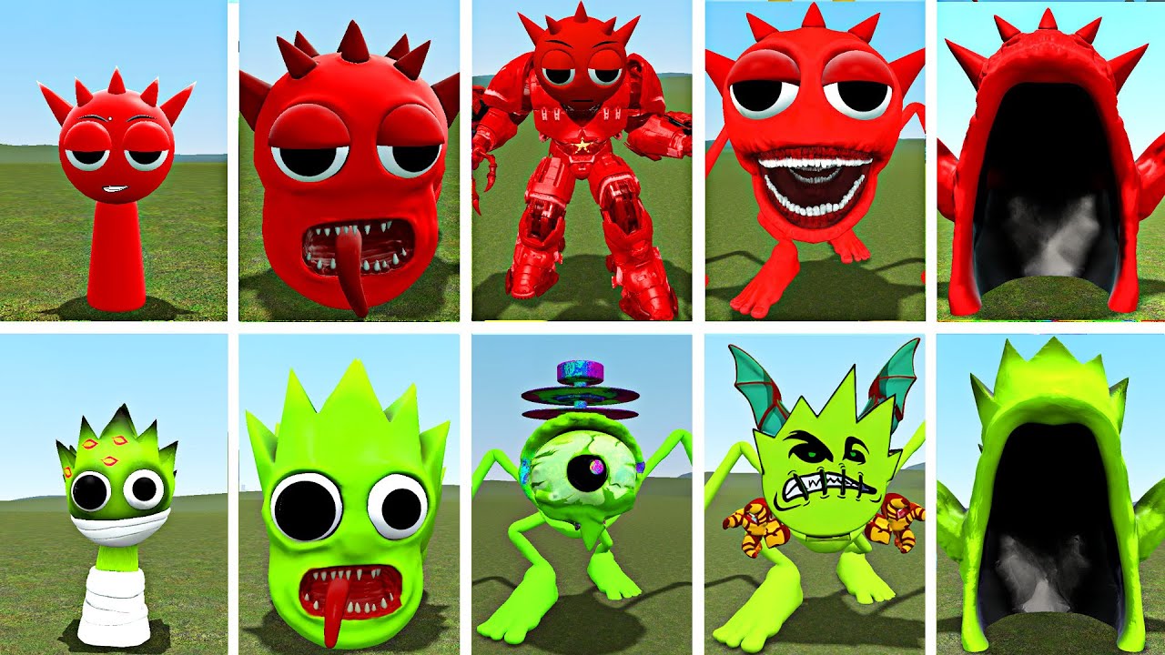NEW EVOLUTION & CURSED SPRUNKI RADDY HORROR vs SPRUNKI LIME HORROR ...