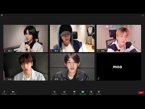 an hour zoom meeting with tomorrow x together | study with txt